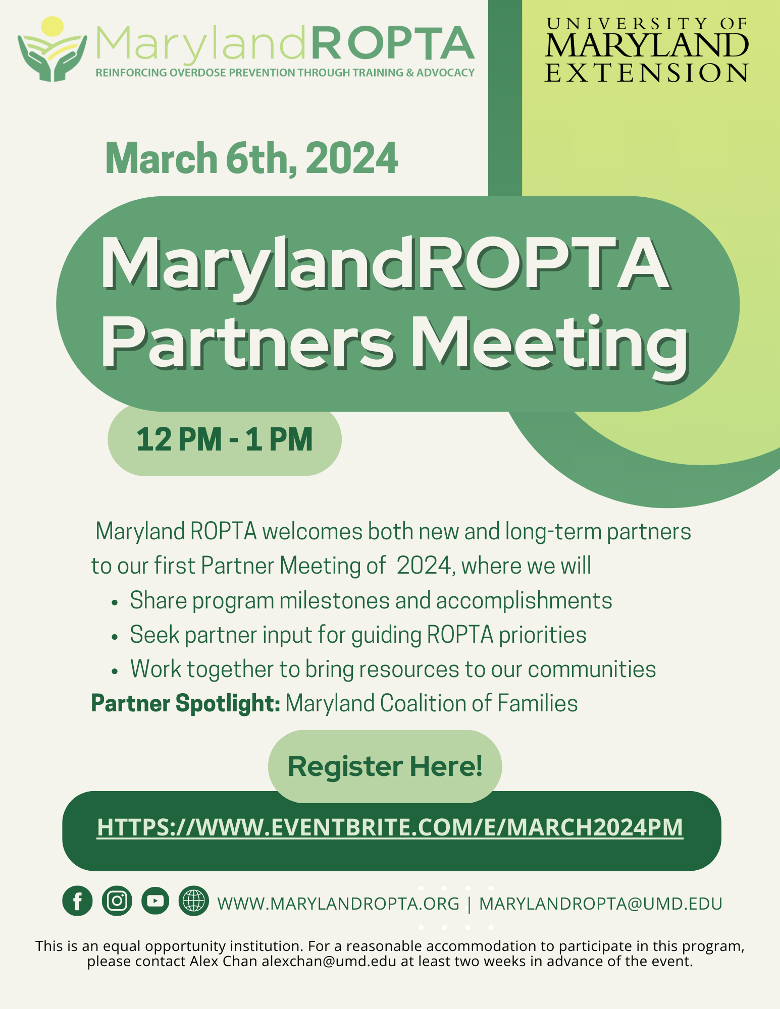 March 2024 Partners Meeting - MarylandROPTA